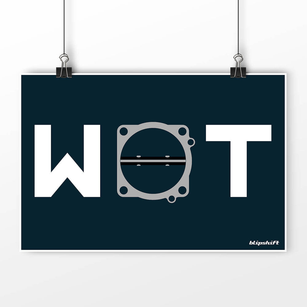 Open Wide II - A WOT wide open throttle car enthusiast shirt | blipshift