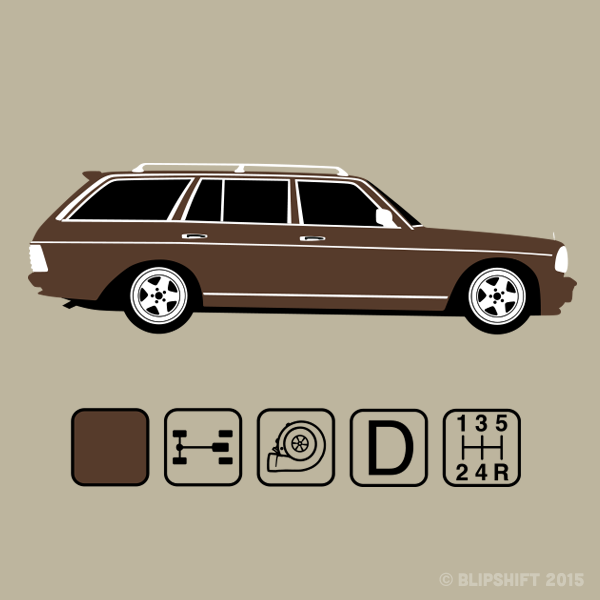 Blipshift, t-shirt, Unicorn, manual diesel RWD wagon | blipshift